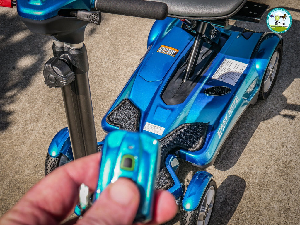 Heartway Easy Move S21F Folding Travel Scooter Blue